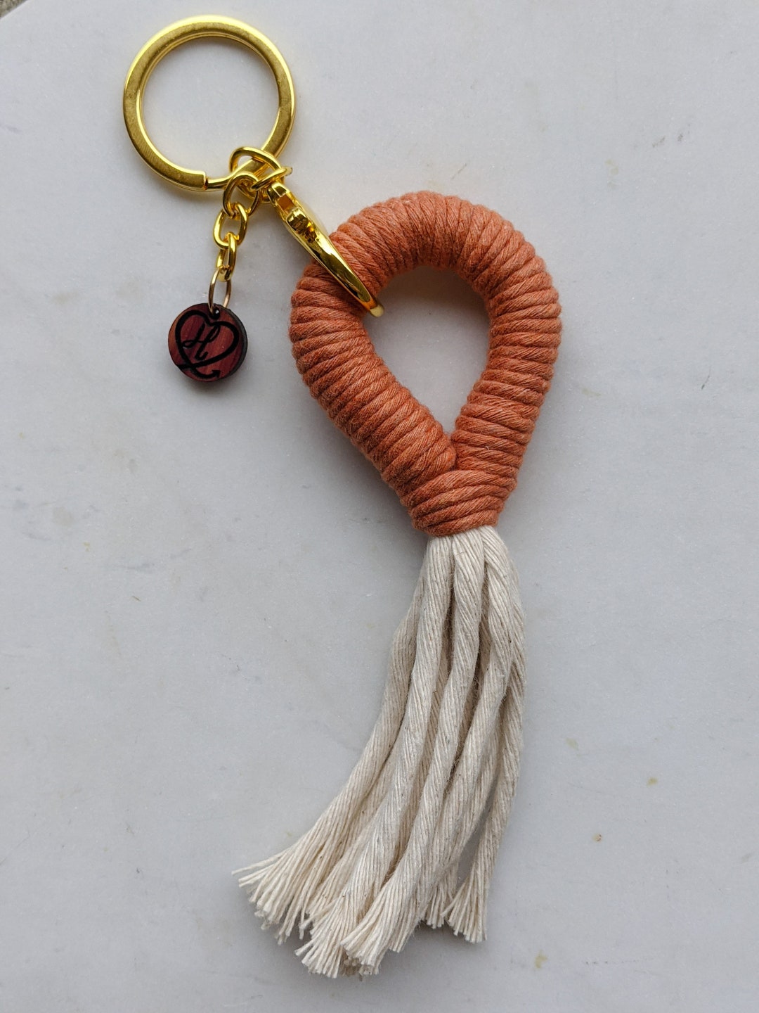Macrame Tassle Key Chain / Macrame Rainbow Key Chain / Boho Tassle Key ...
