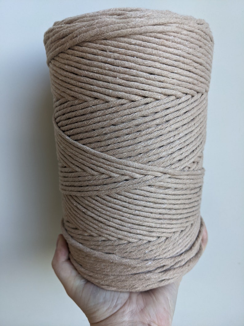 White 982 Feet Luxe 3mm Single Twist Macrame Cord Bulk Macrame Cord ...