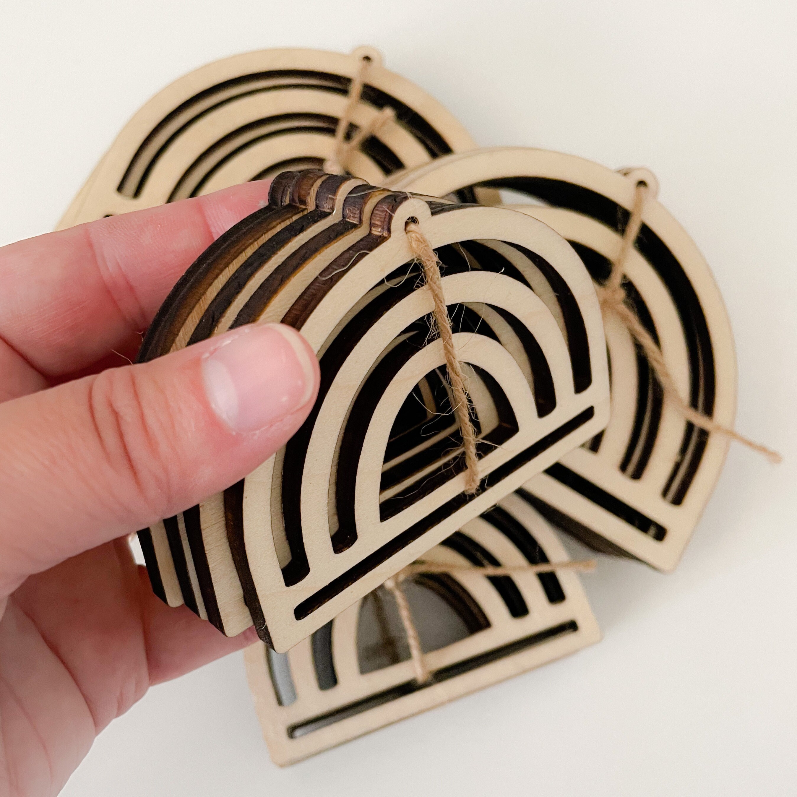 Wood Rainbow Frames / Wood Rainbow Macrame Frames / DIY - Etsy