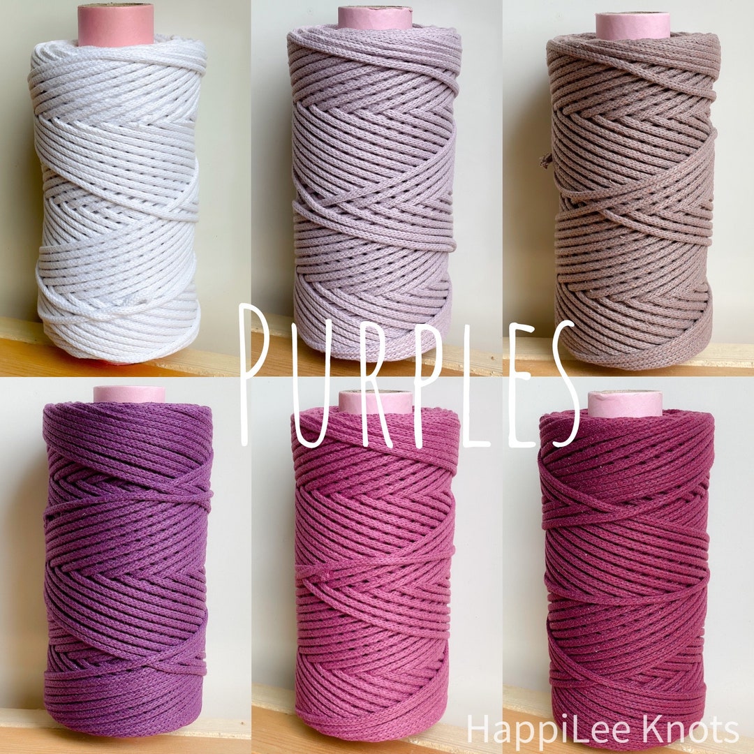 Luxe Braided Macrame Cord / Braided Rope on A Cone / 272 Feet-83 Meters ...