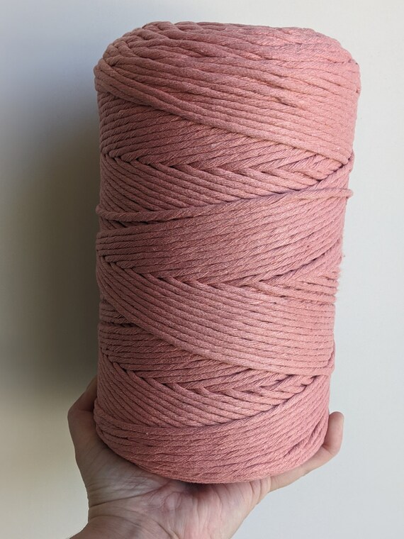 White 982 Feet Luxe 3mm Single Twist Macrame Cord Bulk Macrame Cord ...