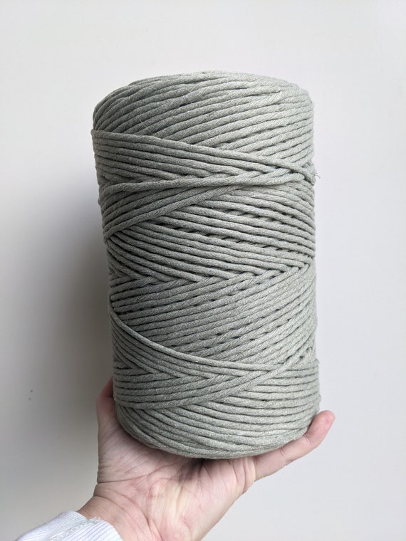 White 982 Feet Luxe 3mm Single Twist Macrame Cord Bulk Macrame Cord ...