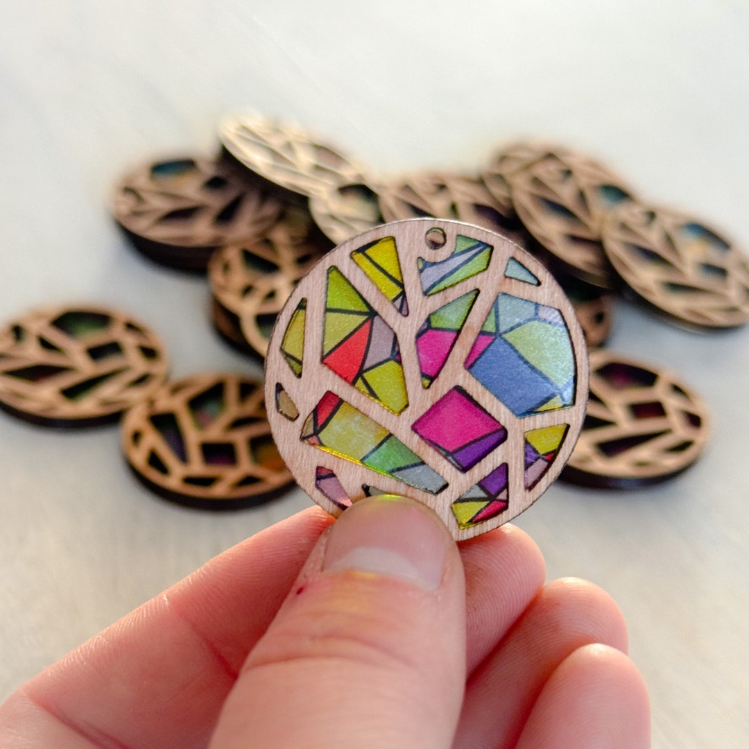 Suncatcher Stained Glass Earring Blanks Black Friday Priced - Etsy