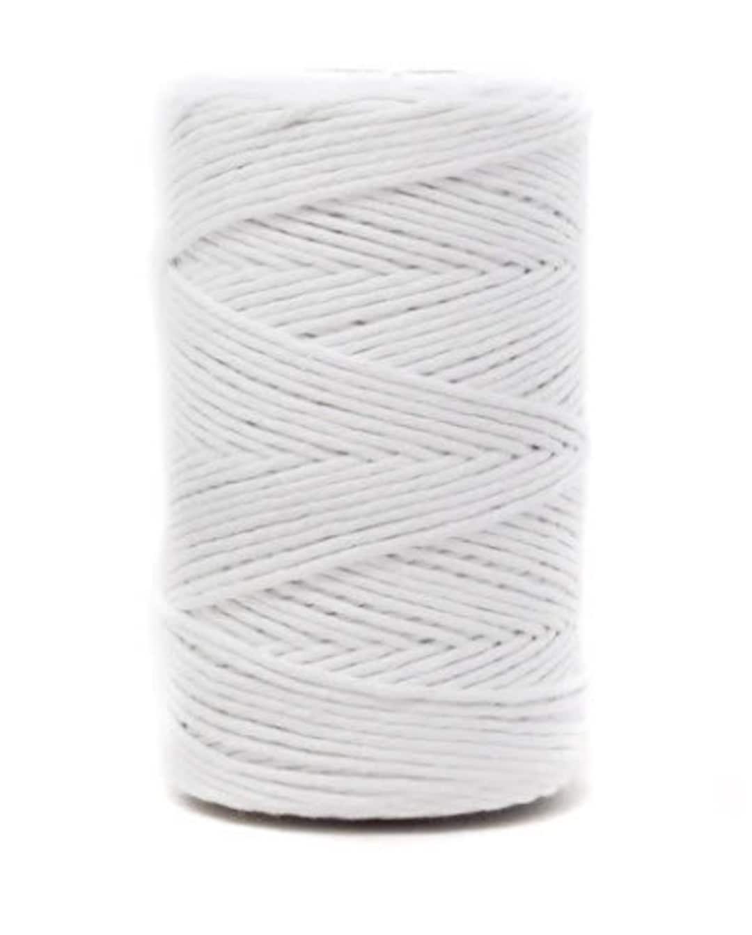 White-2mm Cotton Cord, Macrame 2mm Single Strand Cord, 2mm Macrame ...