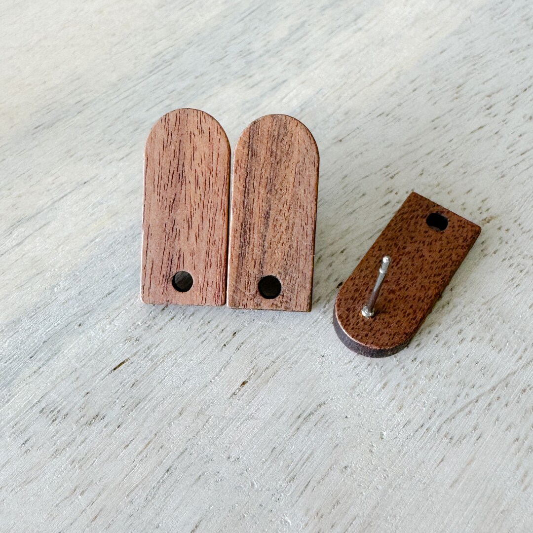 Walnut Wood Arch Stud Connector: Stainless Steel Post (20mmx8mm) - Etsy