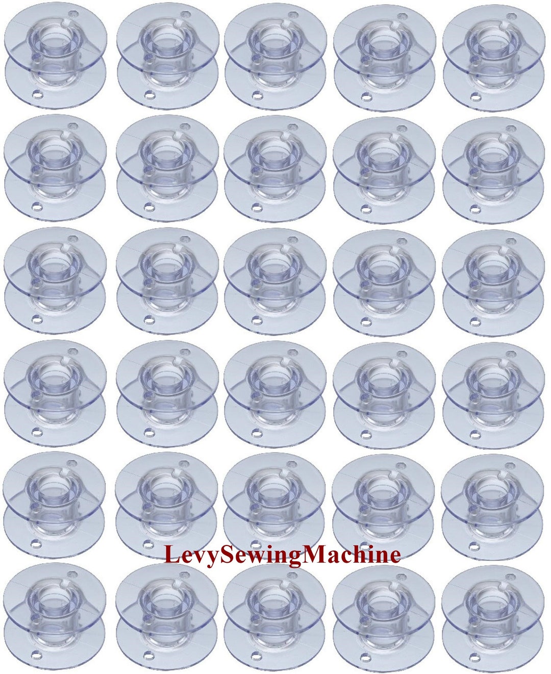 Singer- Brother 15 Class Plastic Bobbins 81348 .006066008. 2518P ...