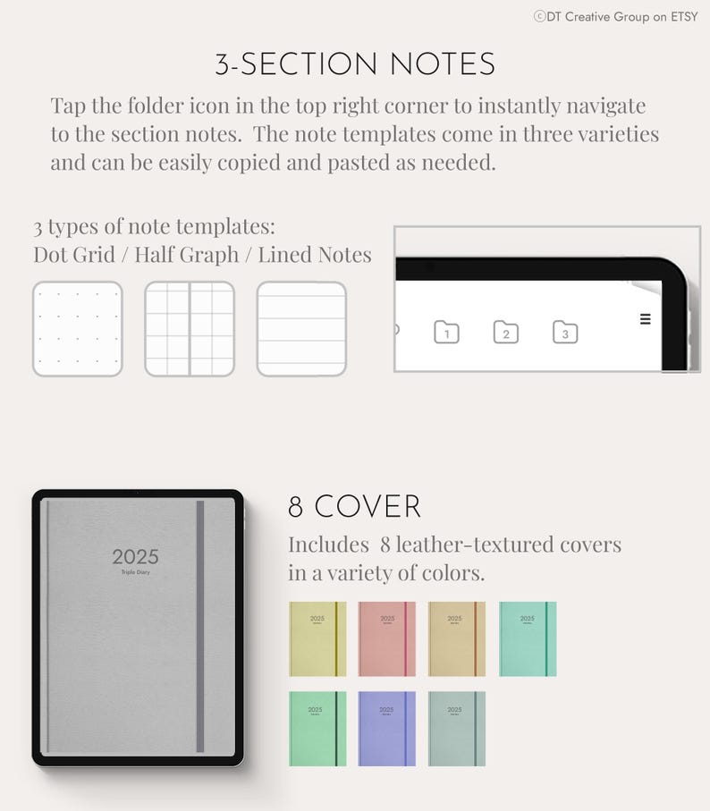 2025 2026 Triple Digital Planner, Dated Planner, 2025 Year Journal ...