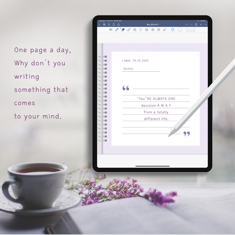 Digital Notebook for Digital Writing Template | Goodnotes Notability ...