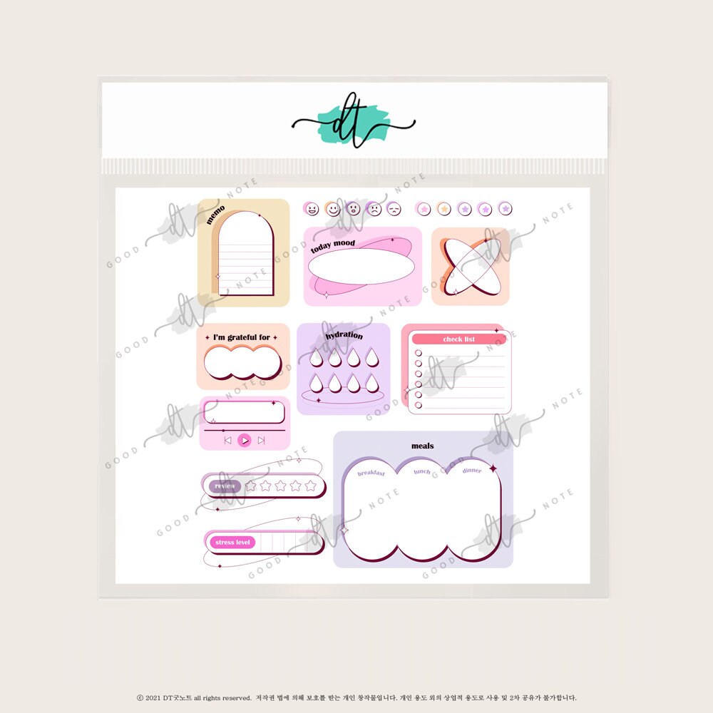 Digital Planner Widget Sticker Pack for Goodnotes for iPad - Etsy