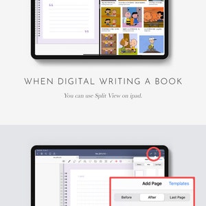 Digital Notebook for Digital Writing Template | Goodnotes Notability ...