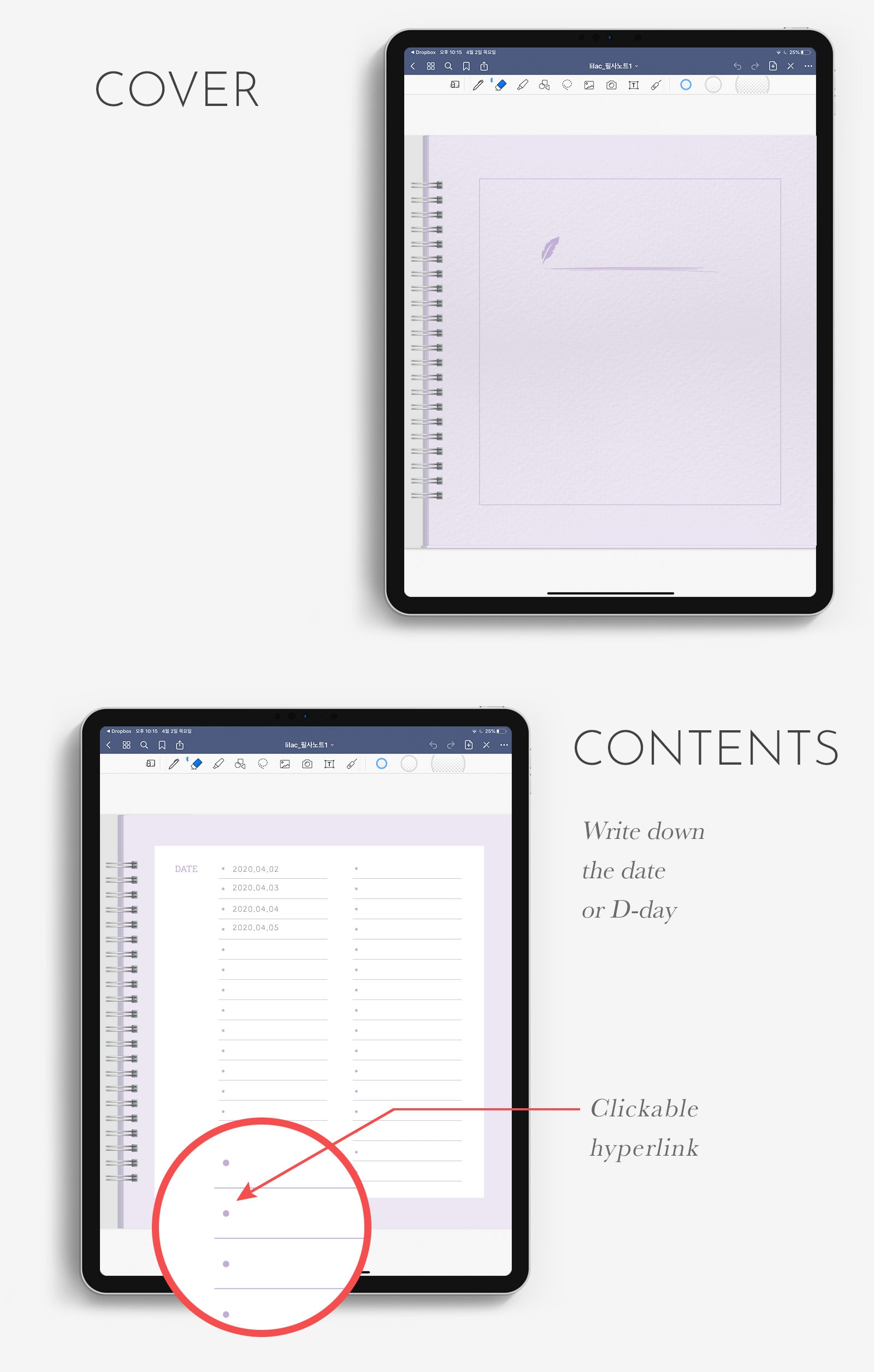 Digital Notebook for Digital Writing Template | Goodnotes Notability ...