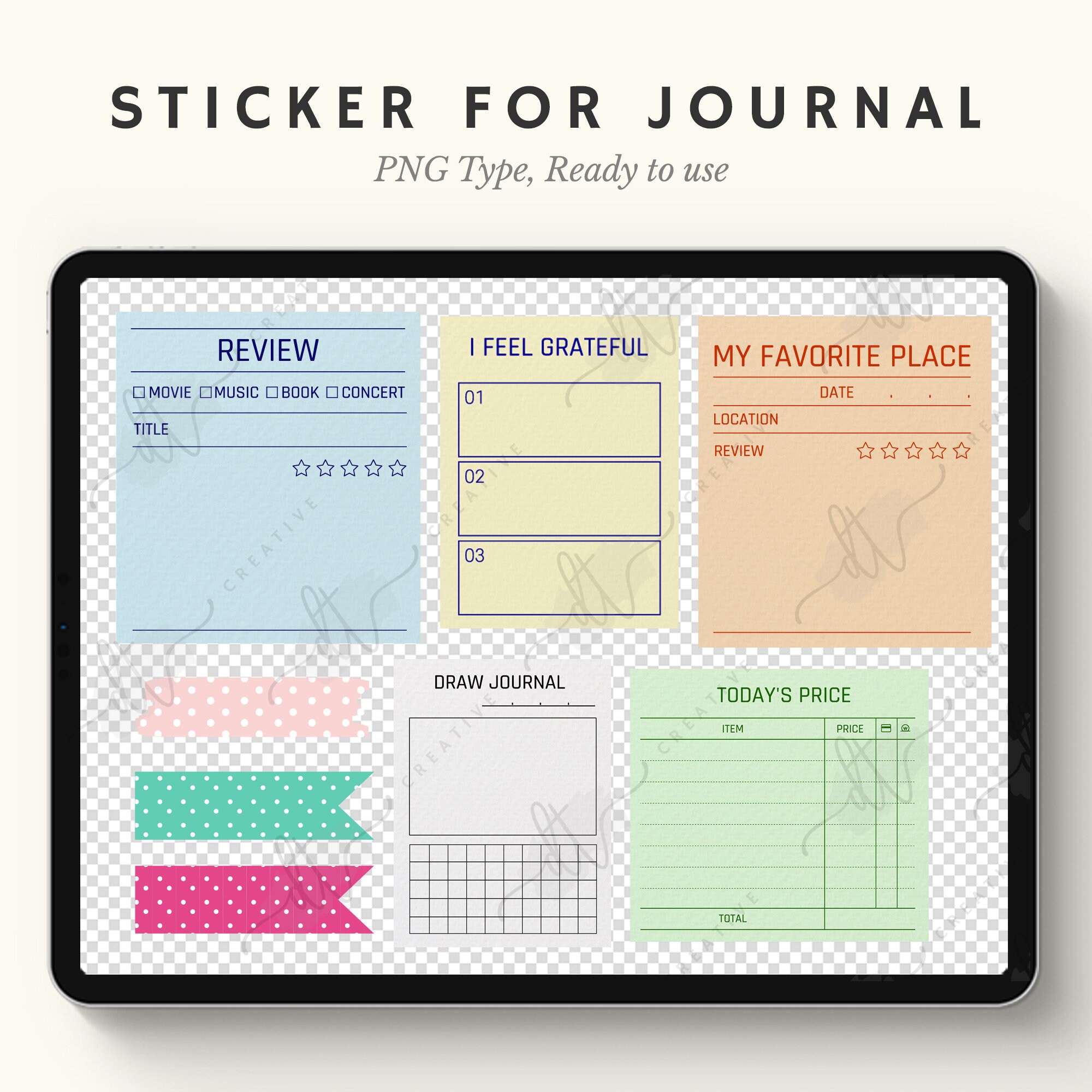 Digital Widget Sticker Pack for Goodnotes for Ipad Instant | Etsy