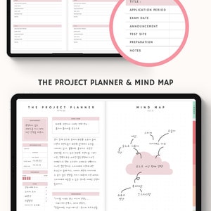 Undated Pink Student Digital Planner 149 pages Sunday Strat, Monday ...