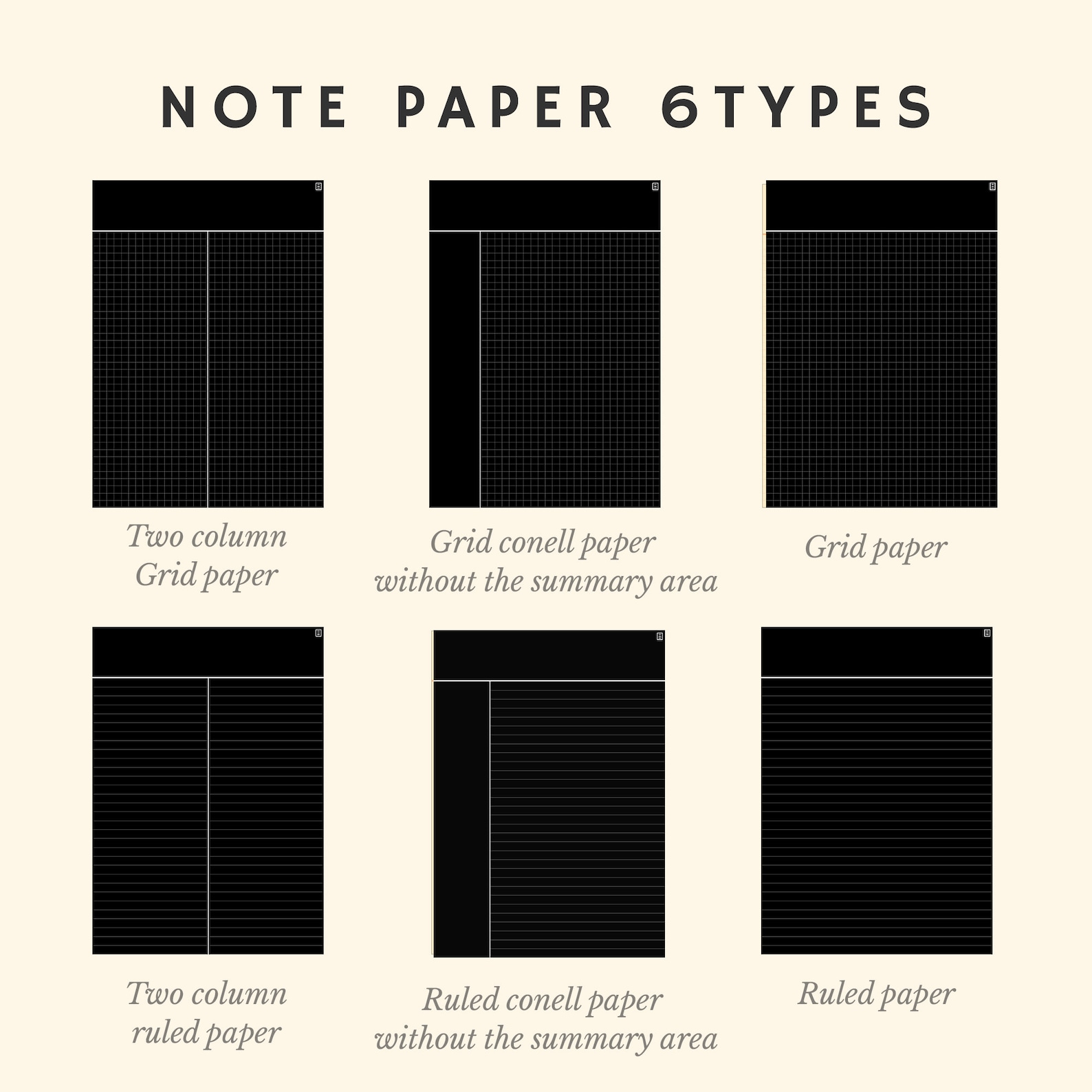 Black Index Digital Notebook, Goodnotes Template, Goodnotes Notebook ...