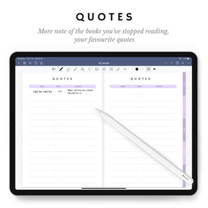 Digital Reading Log | to Read Tracker Book Journal Review Template ...