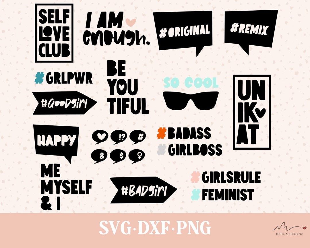 Plotter File Set Feminism - SVG Bundle With 22 Designs and Sayings on ...