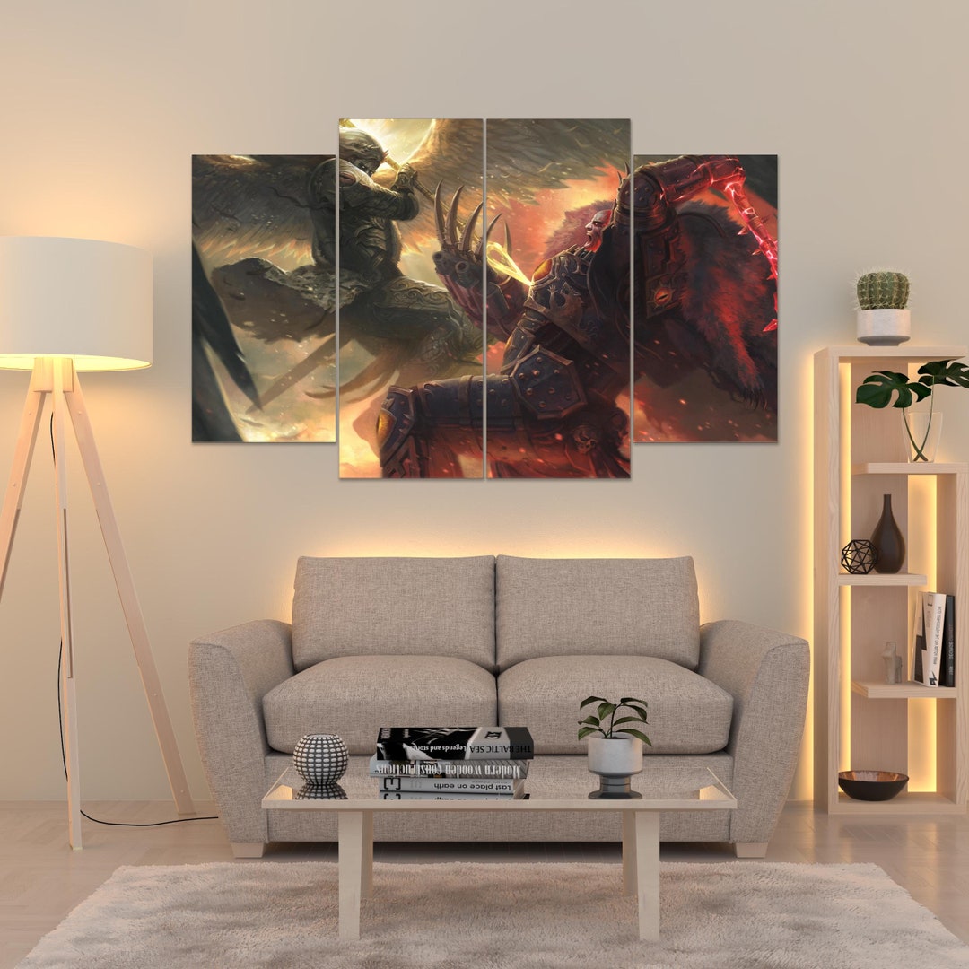 Horus Heresy, Primarch Battle, Horus & Sanguinius, Wh40k Print ...