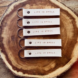 Handmade Genuine Leather Key Tag, Accessory - Etsy