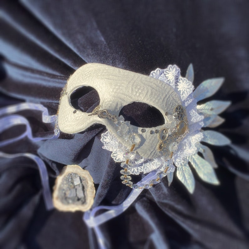 SNOW QUEEN Steampunk, Mask, Gothic, Faerie, Halloween, Mask, Carnival ...