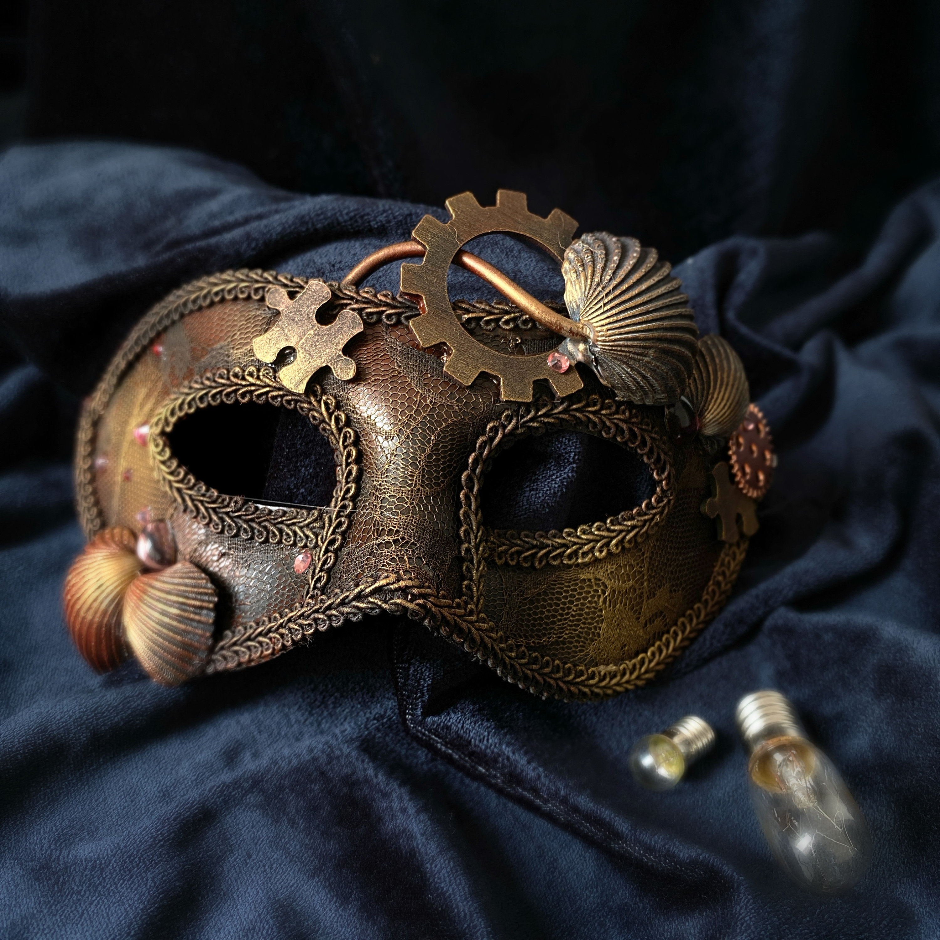 Steampunk, Mask, Cosplay, Siren, Mask, Carnival, Masquerade, Burning ...
