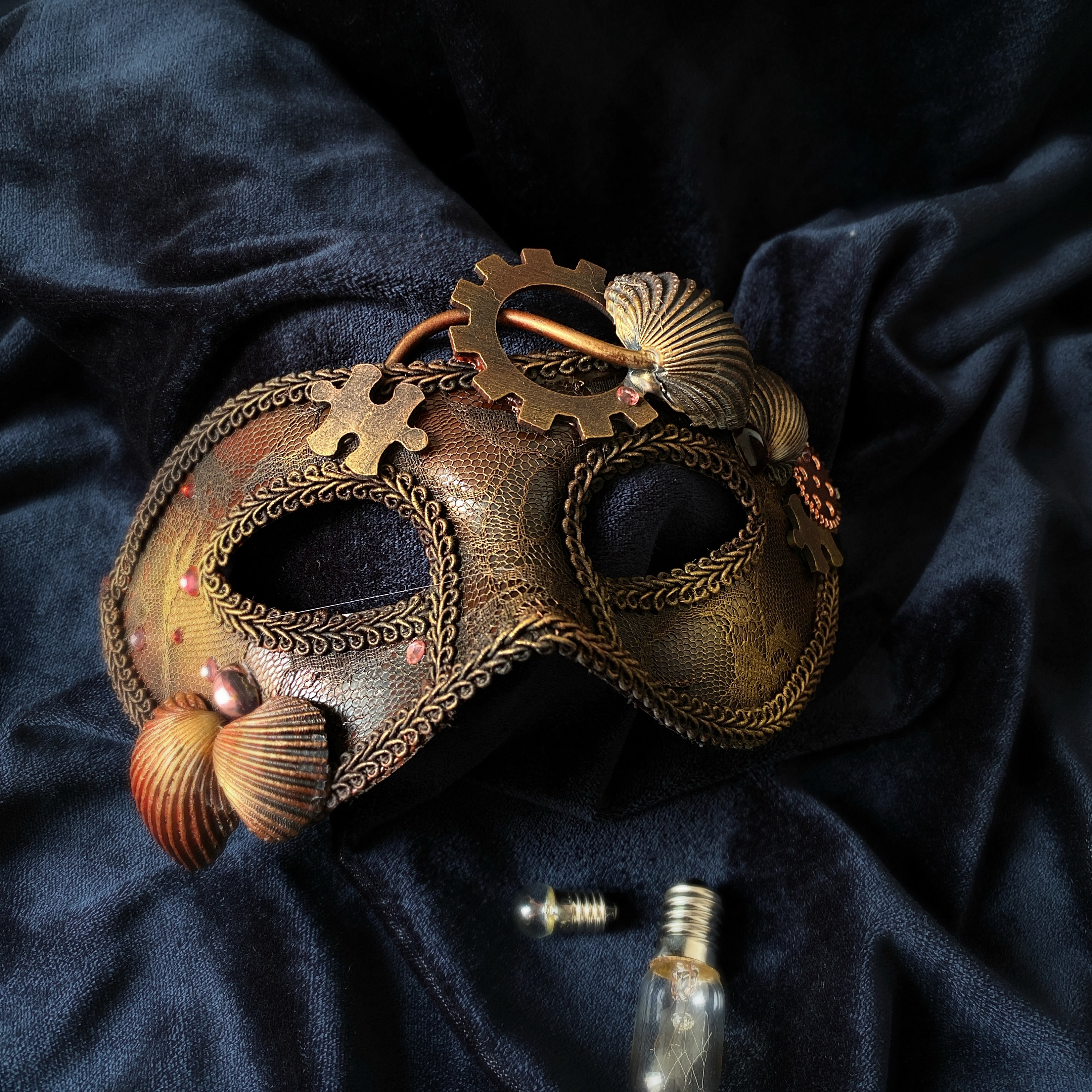 Steampunk, Mask, Cosplay, Siren, Mask, Carnival, Masquerade, Burning ...