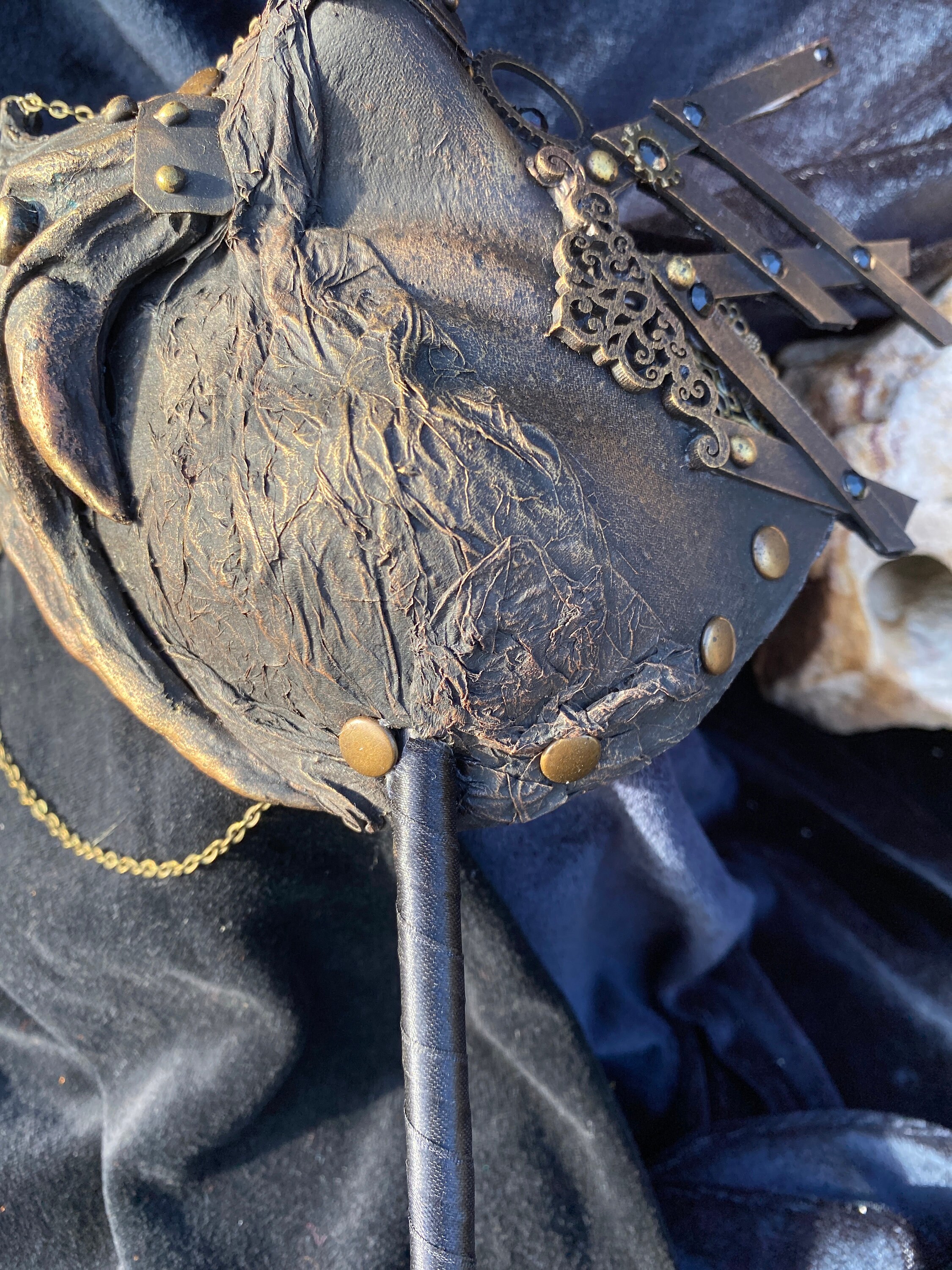 DEMON HALF FACE Steampunk, Mask, Cosplay, Halloween, Mask, Carnival ...