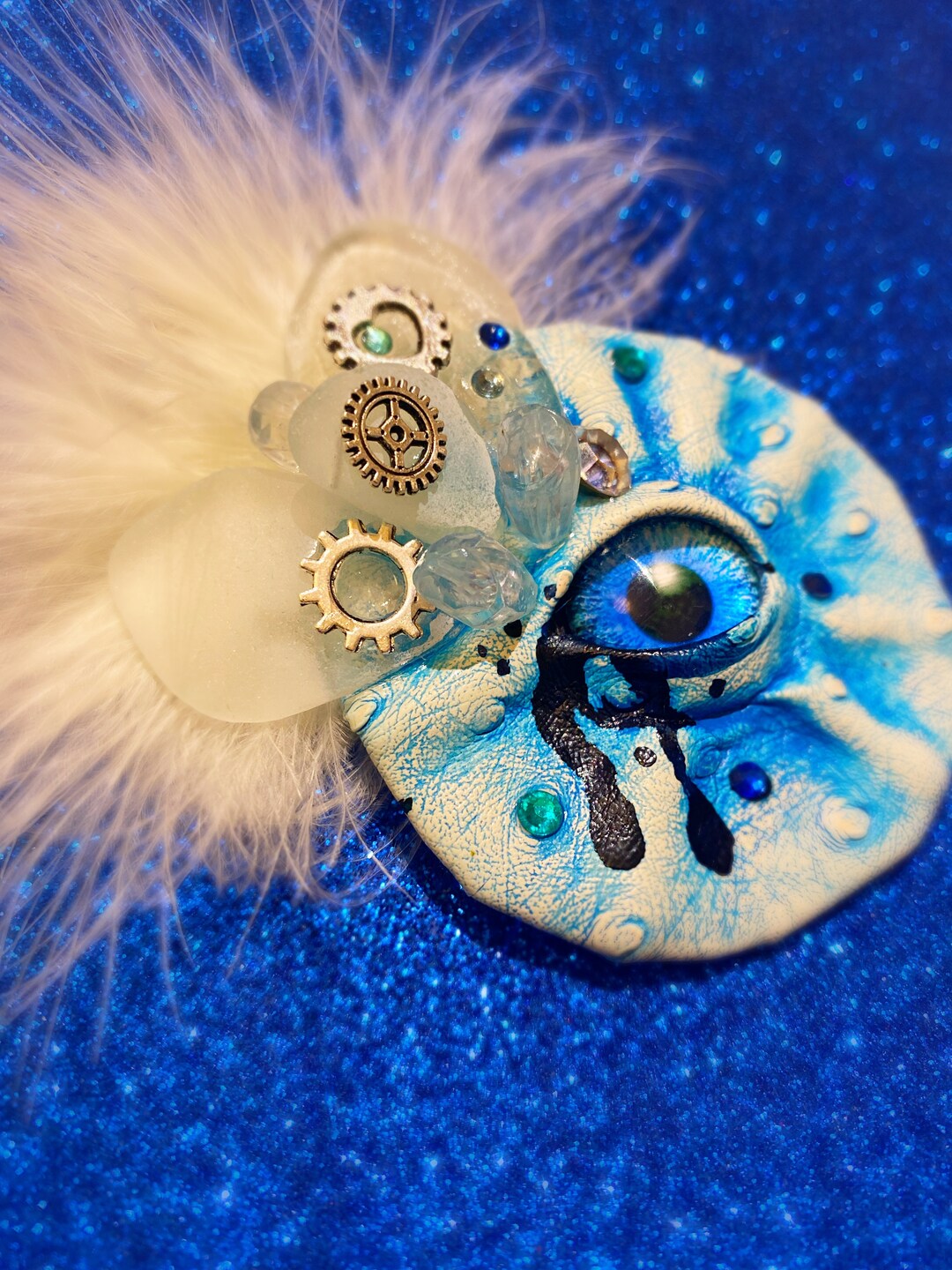 Steampunk, Eye, Ice, Jewel, Brooch, Cry, Gothic, Burning Man, Accessory ...