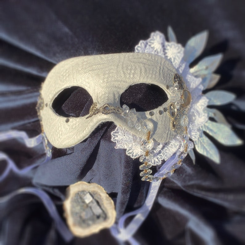 SNOW QUEEN Steampunk, Mask, Gothic, Faerie, Halloween, Mask, Carnival ...