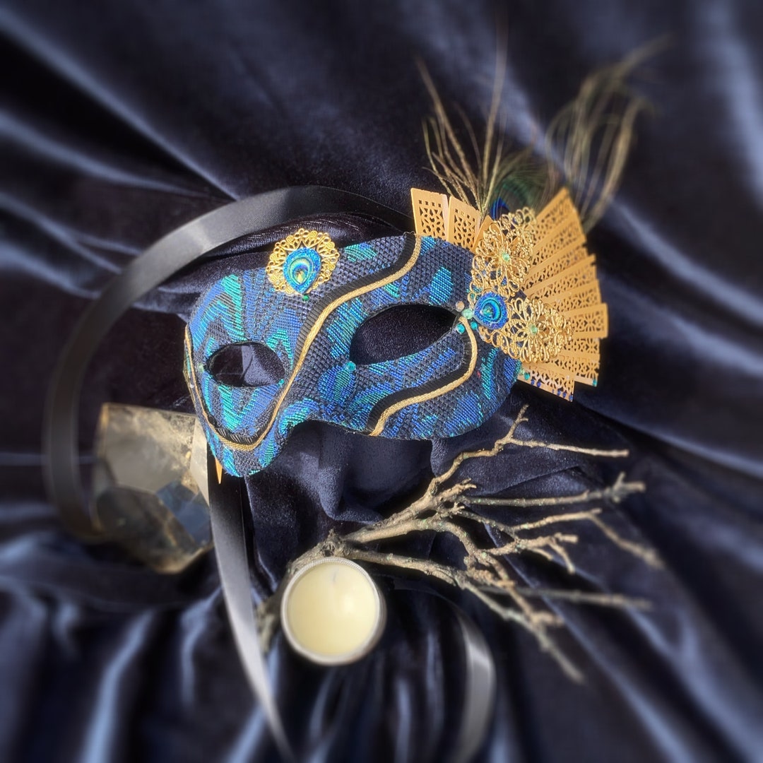 PERSIAN FAN LADY Steampunk, Mask, Gothic, Vampire, Halloween, Mask ...