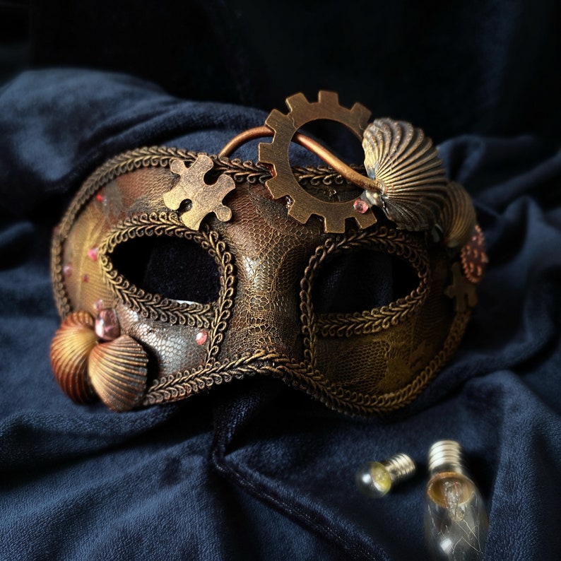 Steampunk, Mask, Cosplay, Siren, Mask, Carnival, Masquerade, Burning ...