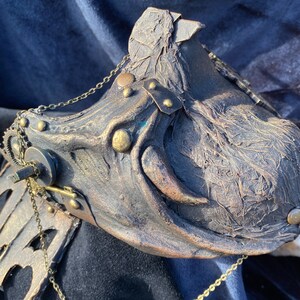 DEMON HALF FACE Steampunk, Mask, Cosplay, Halloween, Mask, Carnival ...