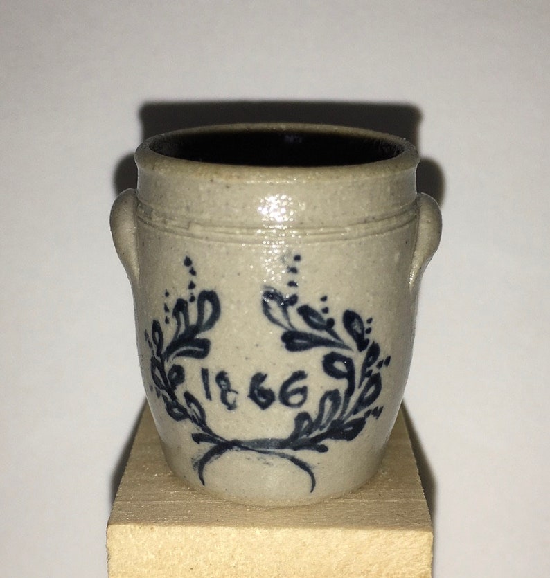 CNC Pottery Decorated Stoneware Mini Churn (original Full Scale Churn W ...