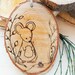Original Mouse & Ladybird Pyrography Wall Art Rustic Home - Etsy