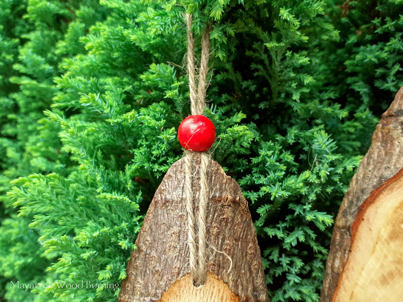 Pyrography Snowman Christmas Decoration, Festive Wood Burned Hanging ...