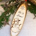 Pyrography Snowman Christmas Decoration, Festive Wood Burned Hanging ...