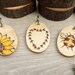 Bumble Bee Pyrography Key Ring, Wood Burned Key Chain, Handmade Honey ...