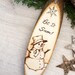 Pyrography Snowman Christmas Decoration, Festive Wood Burned Hanging ...