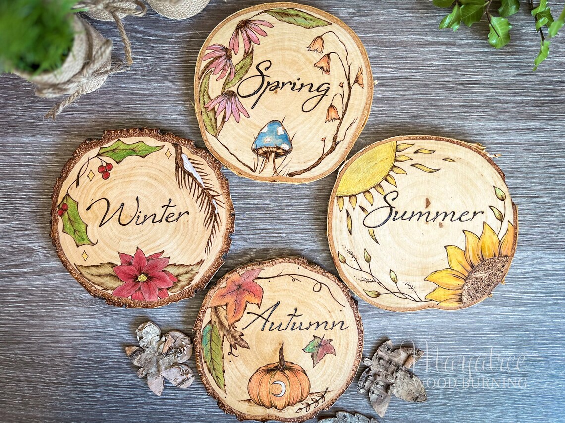 Summer Wooden Sign. Personalised Seasonal Home Decor. Sunflower and ...