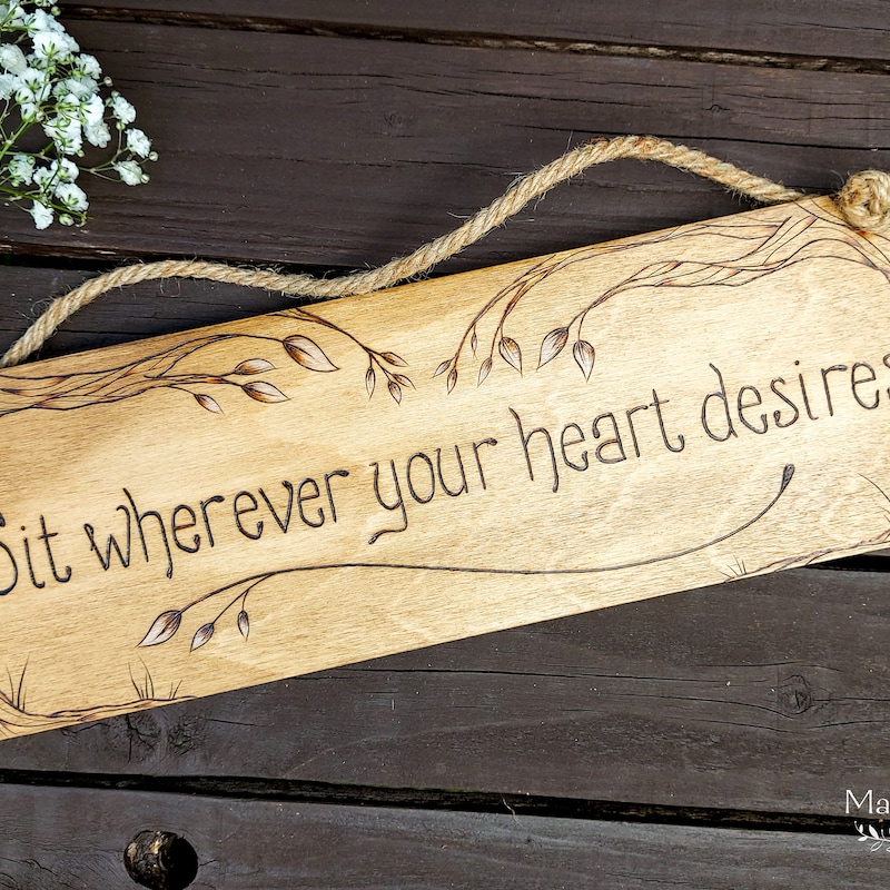 Pyrography Sign - Etsy