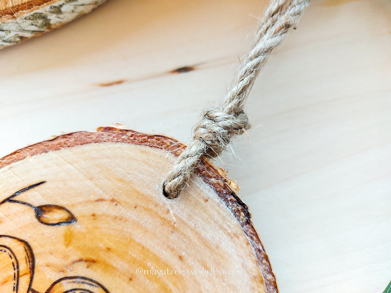 Original Mouse & Ladybird Pyrography Wall Art Rustic Home - Etsy