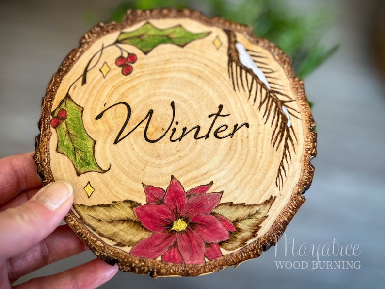 Four Seasons Wooden Hanging Signs. Personalised Seasonal Home Decor ...
