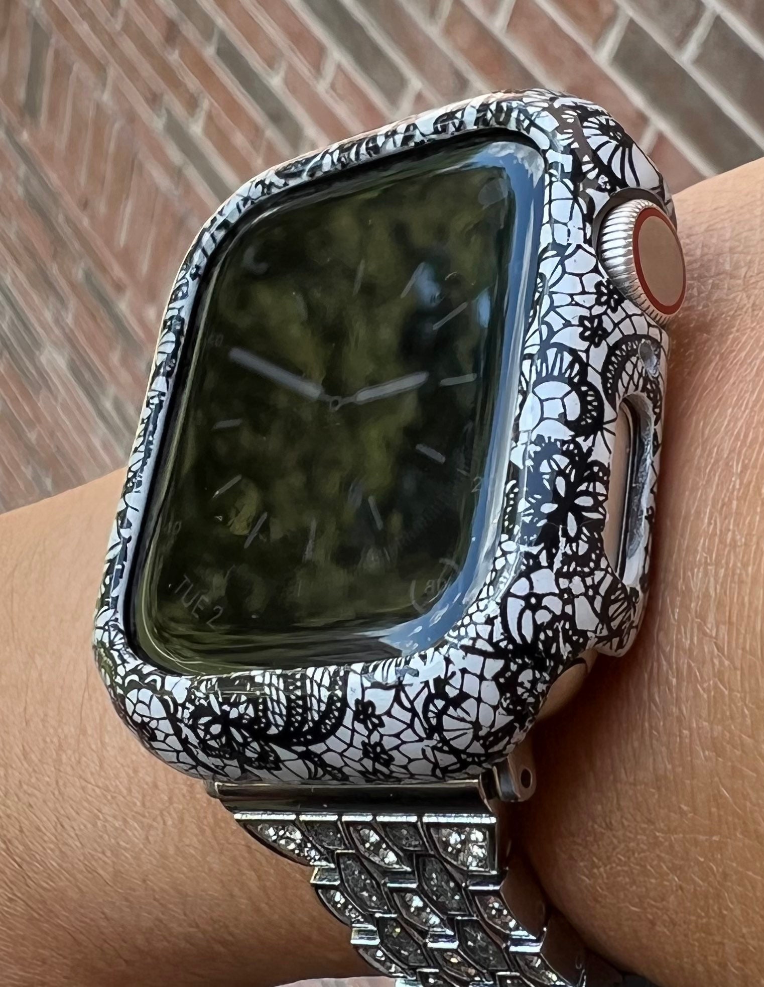 Apple Watch Case Bumper Lace Design Cover 38mm 40mm 41mm 42mm - Etsy
