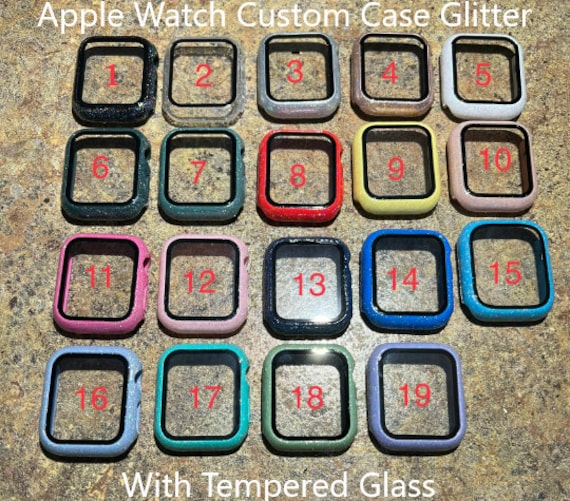 Apple Watch Case Custom Color Hologram Glitter Design Case - Etsy