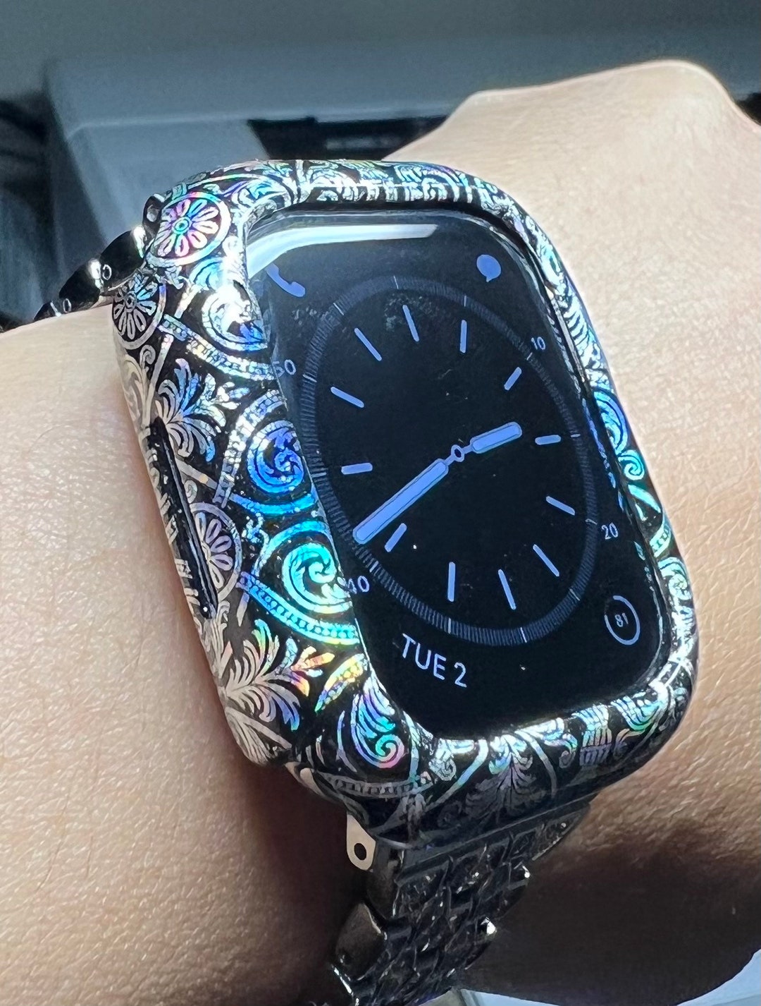 Apple Watch Elegant Hologram Design Case Bumper - Etsy