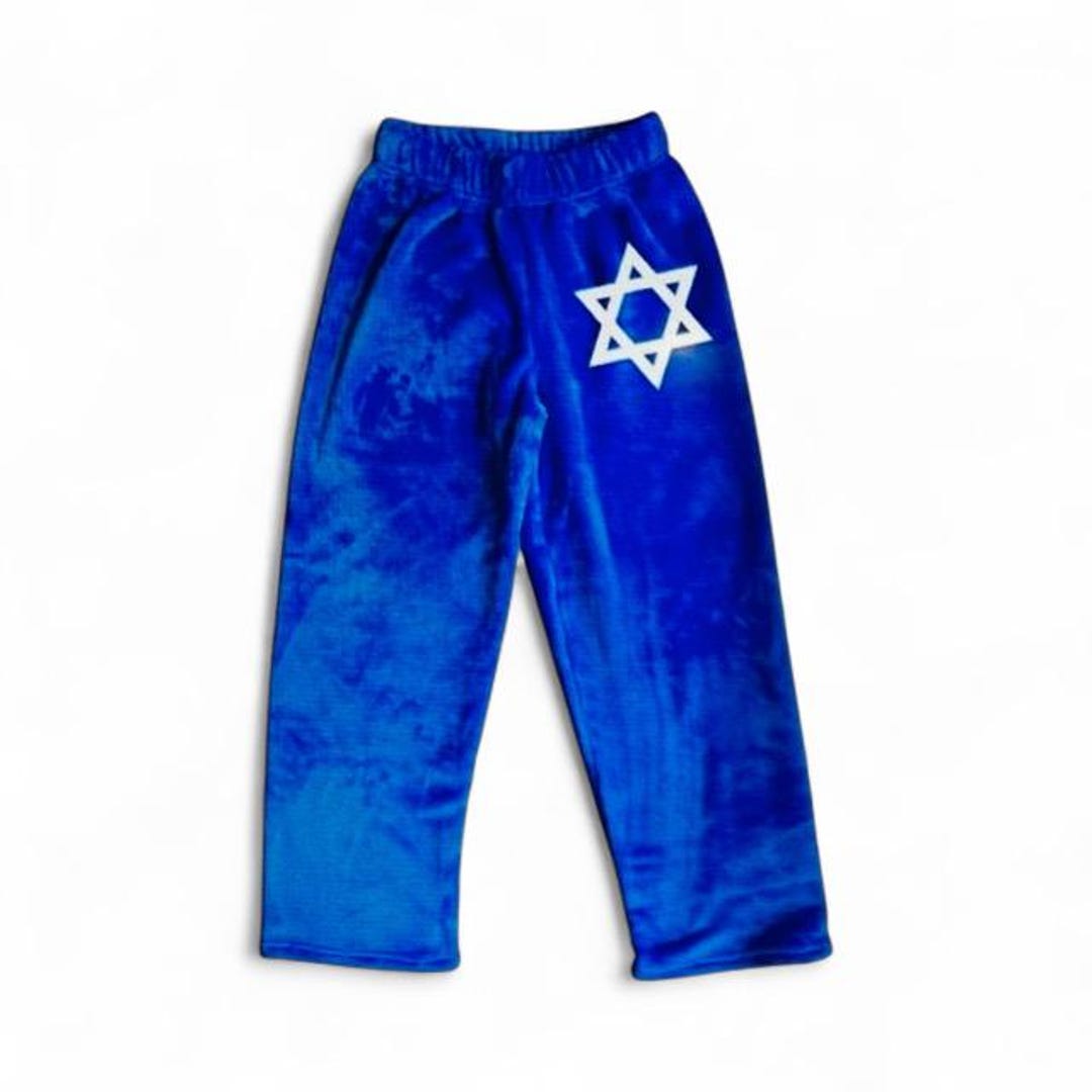 Hanukkah Pajama Pants for Kid, Fuzzy PJ Pants for Girls, Hanukkah Gifts ...