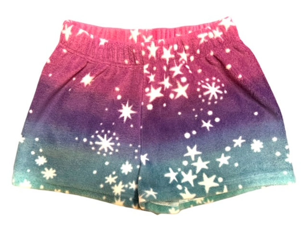 Star Fuzzy PJ Shorts for Girls, Fleece Shorts, Birthday Gift for ...