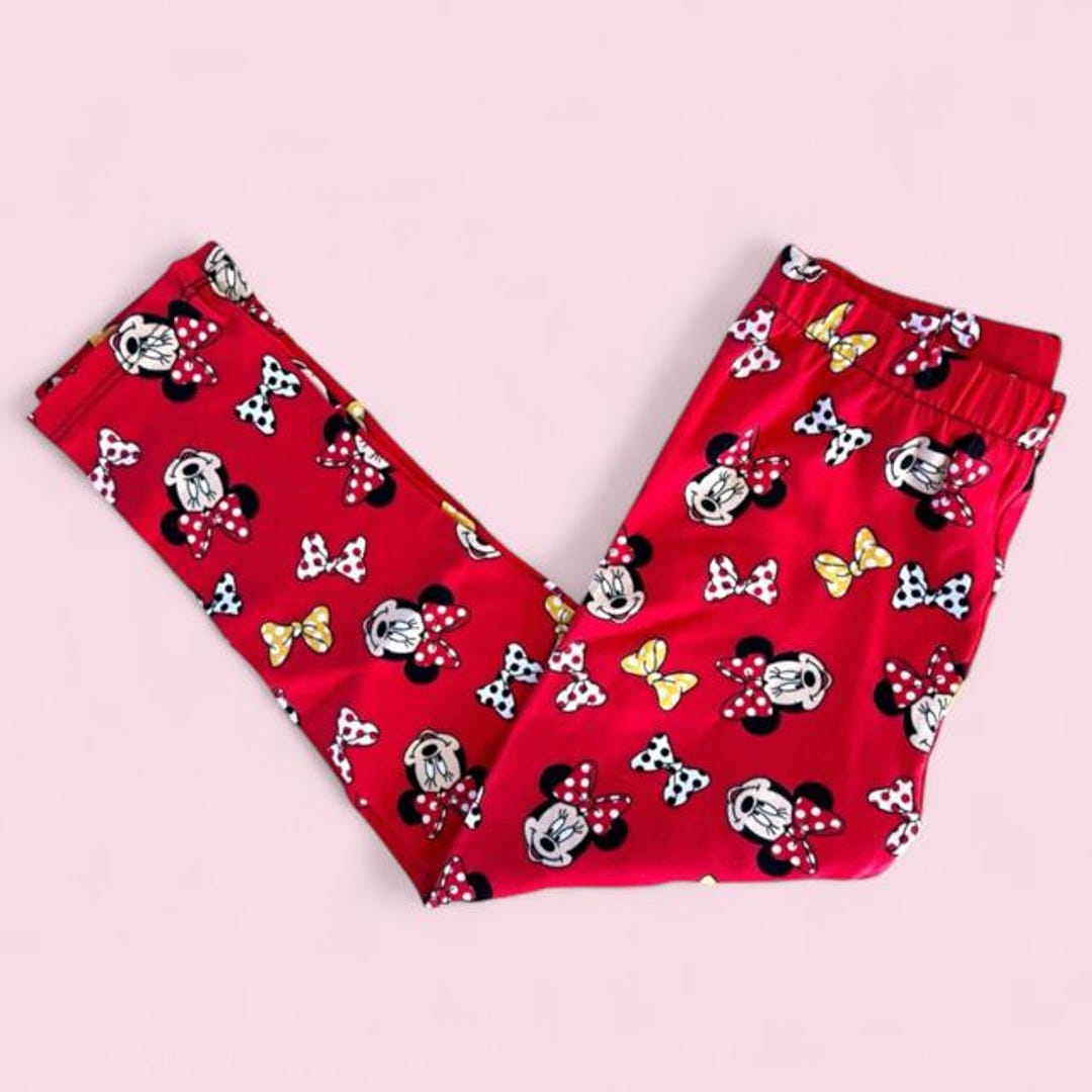 Red Minnie Mouse Legging Girls, Legging for Toddler, Birthday Gift for ...