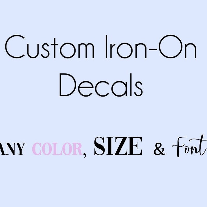 Iron on Logo - Etsy Australia