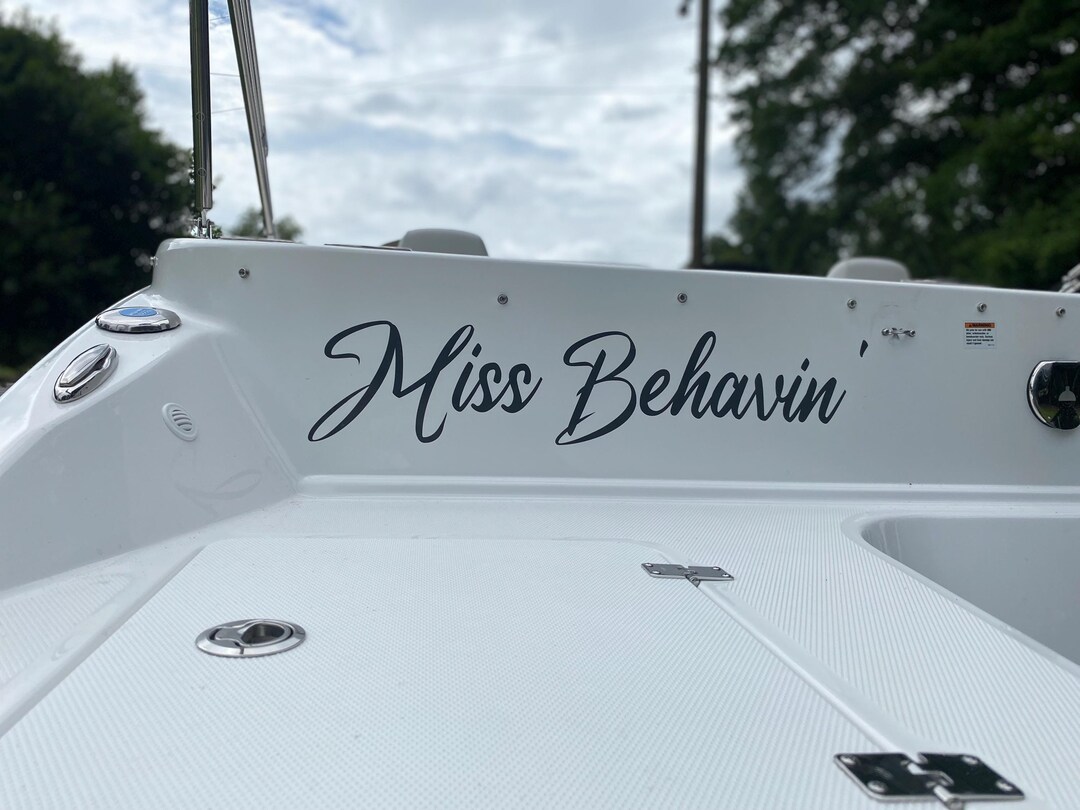Boat Vinyl Decal Stickers | Personalized Boat Decal | Custom Boat ...