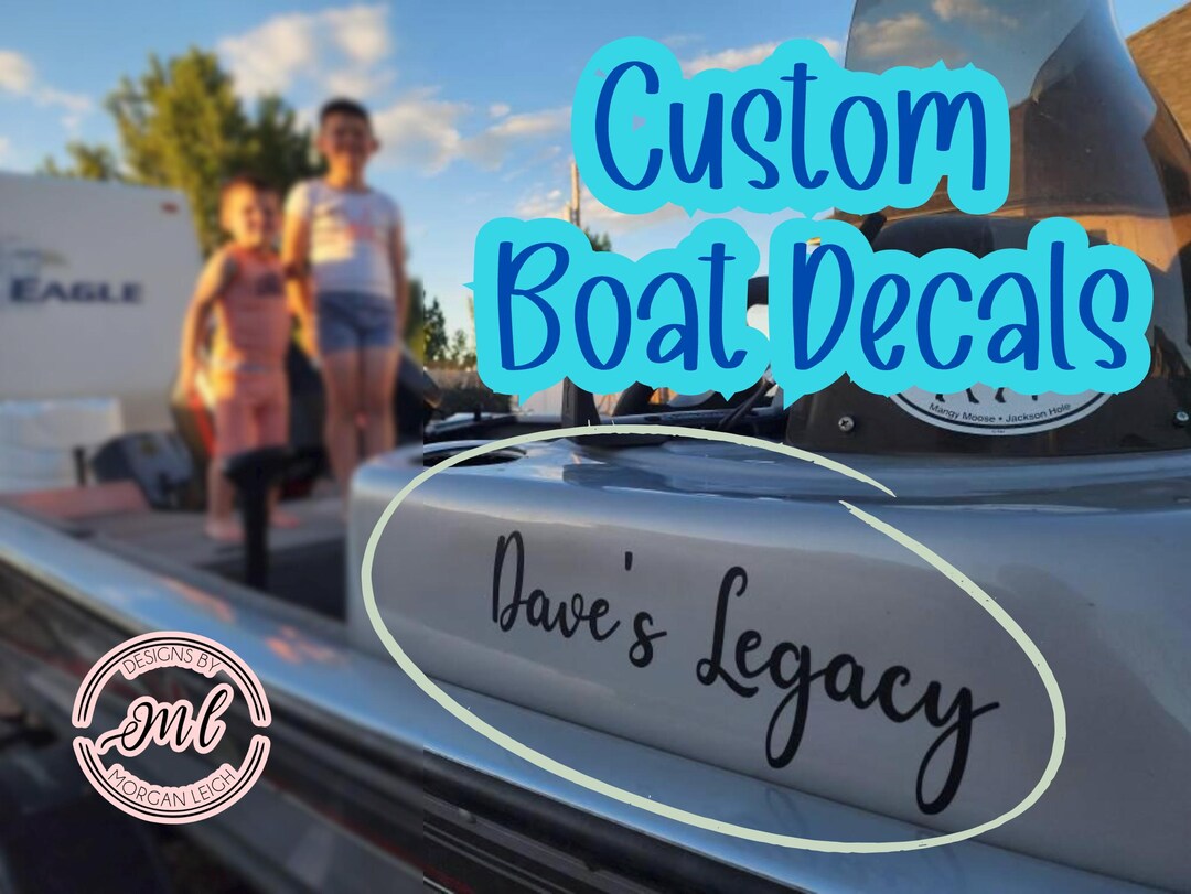 Boat Vinyl Decal Stickers | Personalized Boat Decal | Custom Boat ...